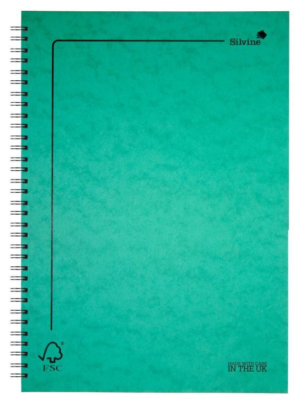 Block A4 spiral oversized board 60 sheets Silvine PRA4 ass colours - Carlys