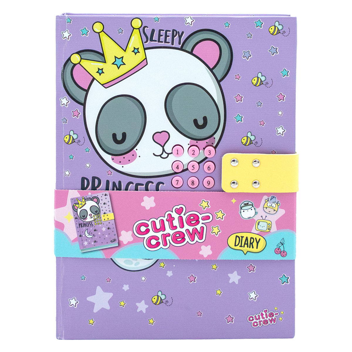 Cutie Crew Diary with Secret Code Purple Dimension item: 20,5 x 15 x 3 ...